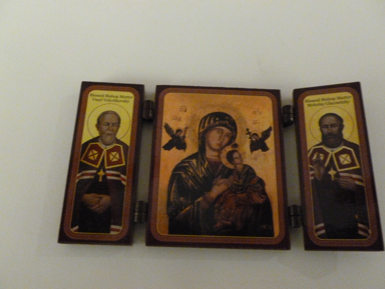 Triptych Icon - Bishop Velychkovsky Martyr's Shrine - Gift Shop